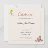 Shabby Chic Photo Birthday Party Invitation | Zazzle
