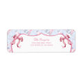 Shabby Chic Pink Bows Return Address Label | Zazzle