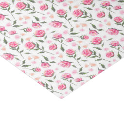 Shabby Chic Roses Feminine Pretty Tissue Paper | Zazzle