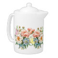 Shabby Chic Spring Tea Garden Teapot | Zazzle