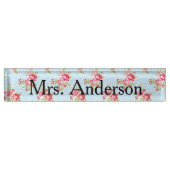 Shabby Chic Teacher Nameplate for desk | Zazzle