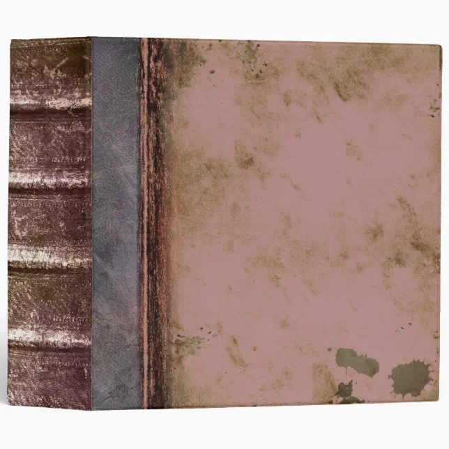 Shabby Chic Vintage Faux Leather Ancient Tome 3 Ring Binder | Zazzle