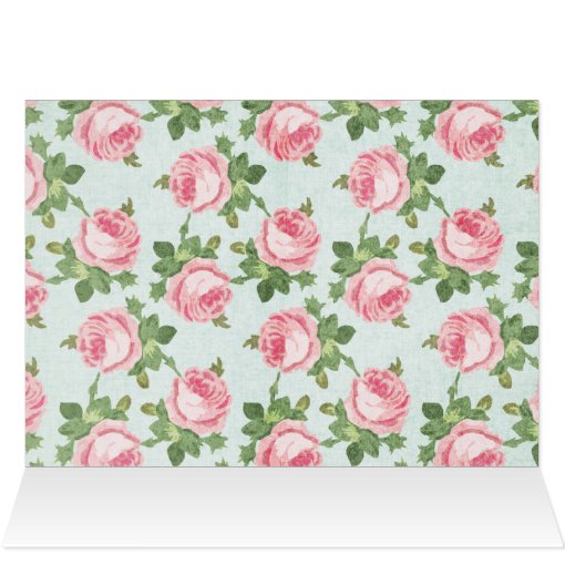 Shabby & Chic Vintage Rose Floral Personalized | Zazzle
