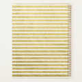 Shabby Chic Vintage Roses & Modern Gold Stripes Planner | Zazzle