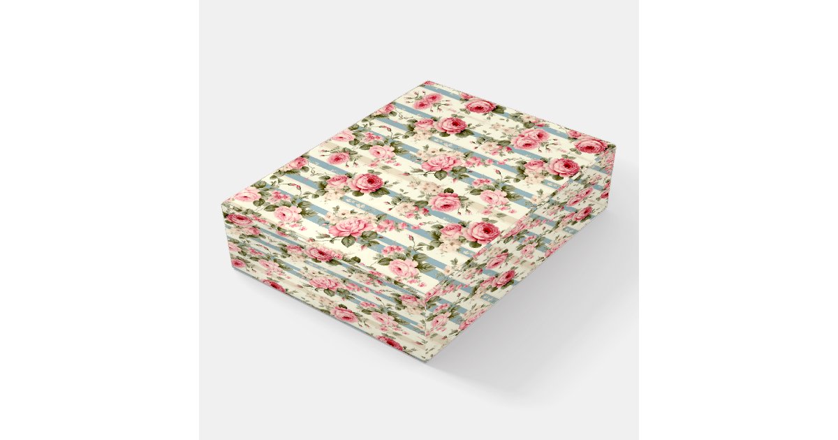 Shabby Chic Vintage Roses Paperweight | Zazzle
