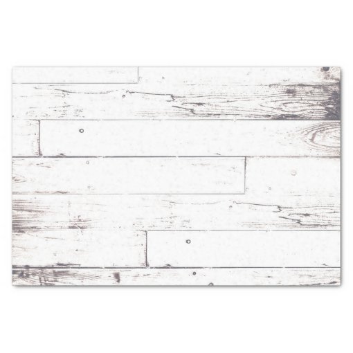 Shabby Chic White Wood Rustic Farmhouse Wedding Tissue Paper | Zazzle