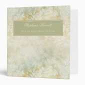 Shabby Chic Yellow & Green End of Life Planner 3 Ring Binder | Zazzle
