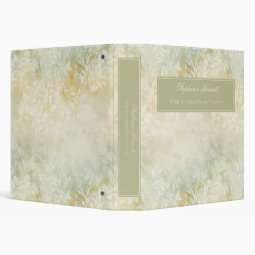 Shabby Chic Yellow & Green End of Life Planner 3 Ring Binder | Zazzle