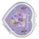 Shabby floral Purple Pansy Grandma Compact Mirror | Zazzle