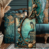 Shabby Mermaid, Fantasy, Baroque Shells Tissue Paper | Zazzle