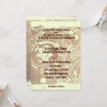 Shabby Parchment Wedding Invitation | Zazzle