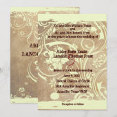 Shabby Parchment Wedding Invitation | Zazzle