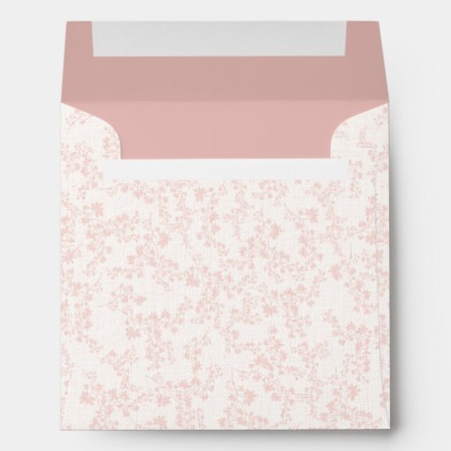 Shabby Pink Victorian Style Wedding Envelope | Zazzle