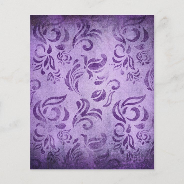 Shabby Purple Scrapbook Paper | Zazzle