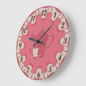 Shabby Tea Cup Wall Clock | Zazzle