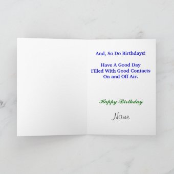 Shack Happens Funny Ham Radio Birthday Card | Zazzle
