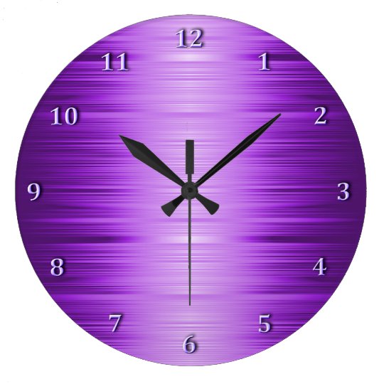 Shaded Purple Violet Lavender Wall Clock | Zazzle.com