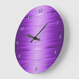 Shaded Purple Violet Lavender Wall Clock | Zazzle