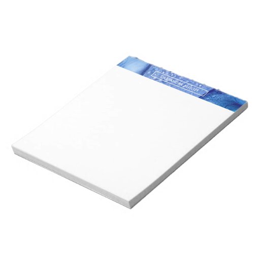 Shades of Blue Alcohol Ink Liquid Abstract Art Notepad | Zazzle