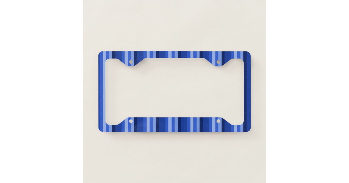Shades of Blue License Plate Frame | Zazzle
