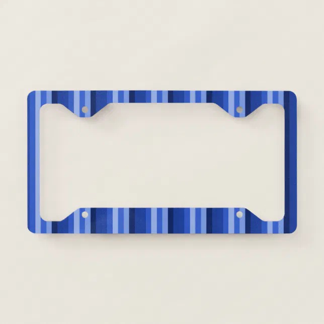 Shades of Blue License Plate Frame | Zazzle