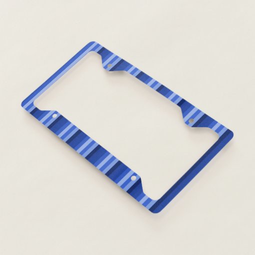 Shades of Blue License Plate Frame | Zazzle