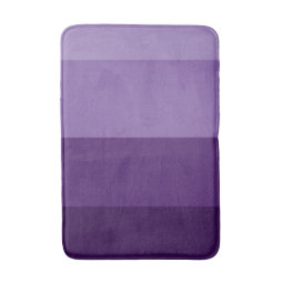Shades of Dark and Light Purple Stripes Bath Mat | Zazzle
