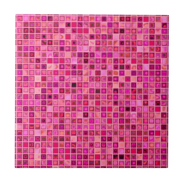 Hot Pink Decorative Ceramic Tiles | Zazzle