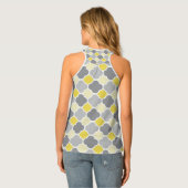 Shades of Grey and Yellow Quatrefoil Pattern Tank Top | Zazzle