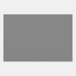 Shades of Grey Wrapping Paper 3 Set Flat Sheet | Zazzle