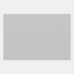 Shades of Grey Wrapping Paper 3 Set Flat Sheet | Zazzle