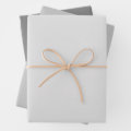 Shades of Grey Wrapping Paper 3 Set Flat Sheet | Zazzle