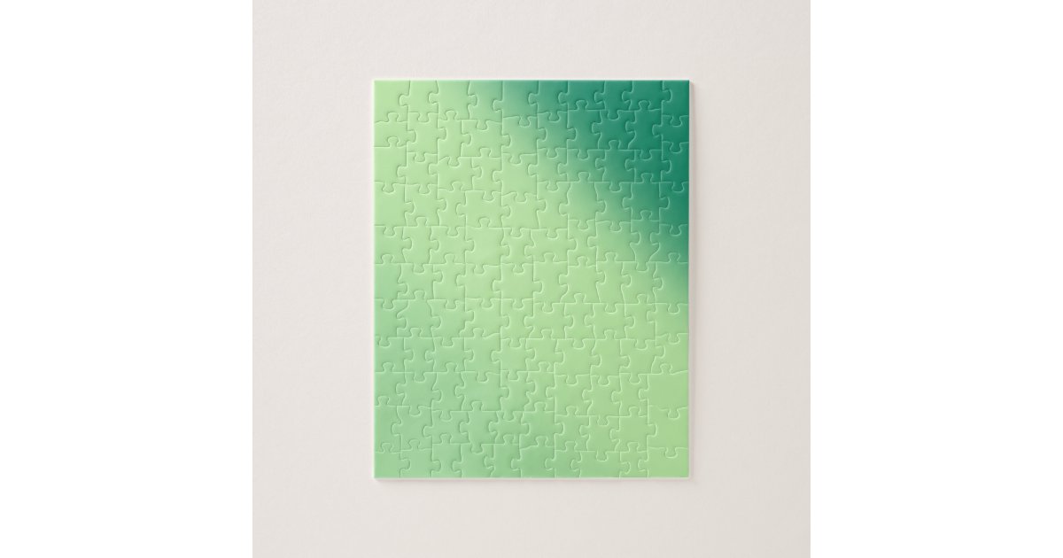 Shades of Mint Gradient Puzzle | Zazzle