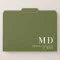 Shades of Nature Modern Minimalist File Folder | Zazzle