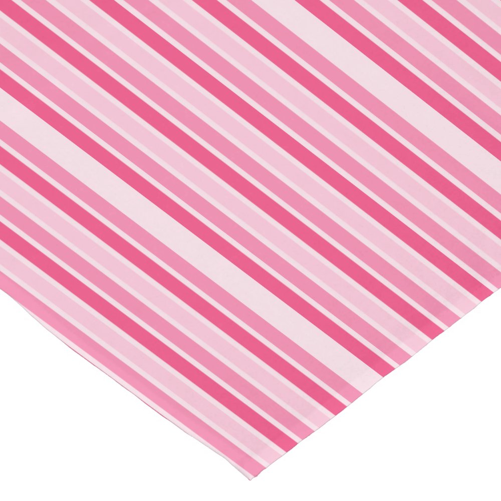 Shades of Pink Stripes Table Runner - Snuggle Hamster Designs