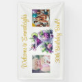 Shades of Purple: A Blue-Violet Birthday Bash Banner | Zazzle