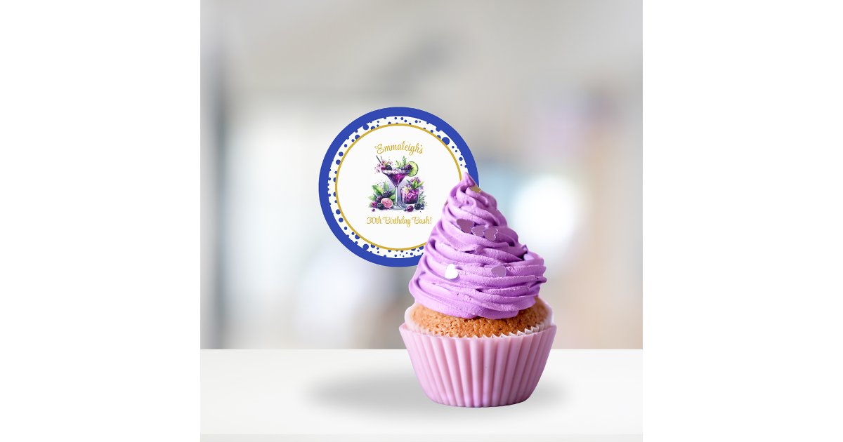 Shades of Purple: A Blue-Violet Birthday Bash Edible Frosting Rounds ...