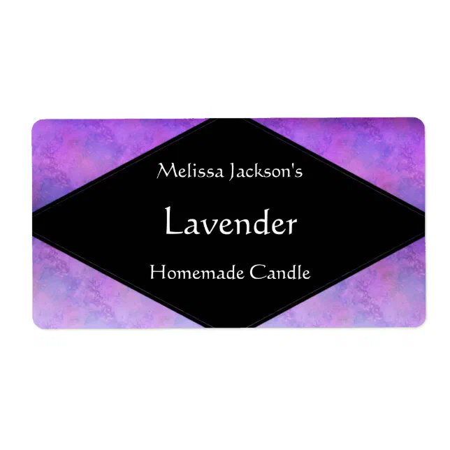 Shades of Purple Soap or Candle Label | Zazzle