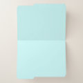 Shades of Turquoise Quatrefoil Pattern File Folder | Zazzle