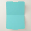 Shades of Turquoise Quatrefoil Pattern File Folder | Zazzle