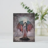 Shadow Trees Gothic Fantasy Fairy Vampire Art Postcard | Zazzle