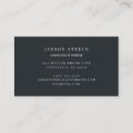 Shadowed Steel Industrial Professional Business Card | Zazzle