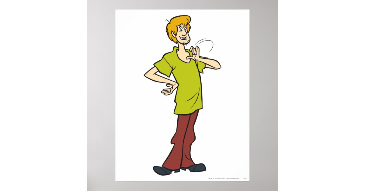 Shaggy Gesturing Poster | Zazzle
