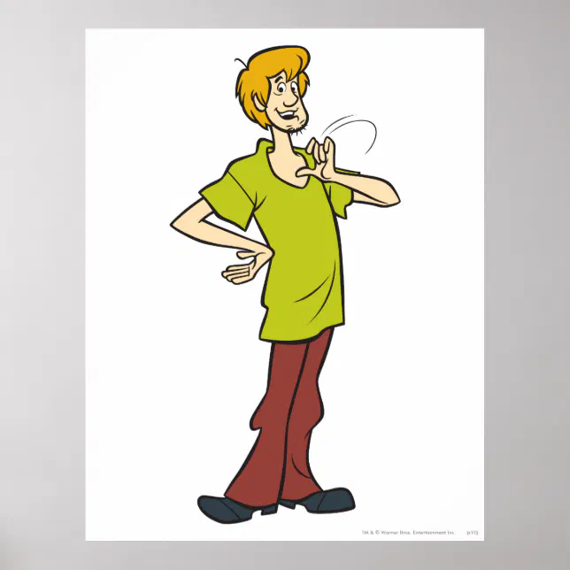 Shaggy Gesturing Poster | Zazzle
