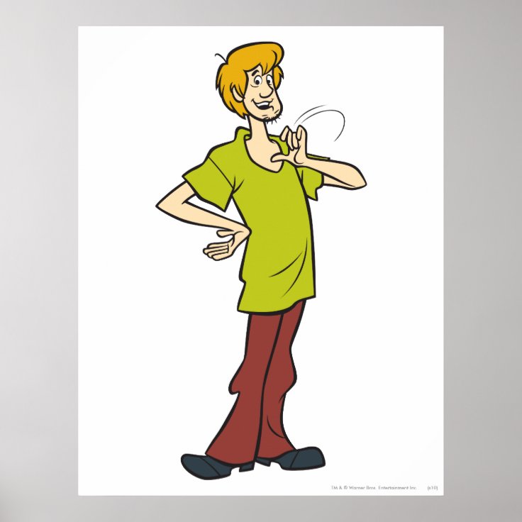 Shaggy Gesturing Poster | Zazzle