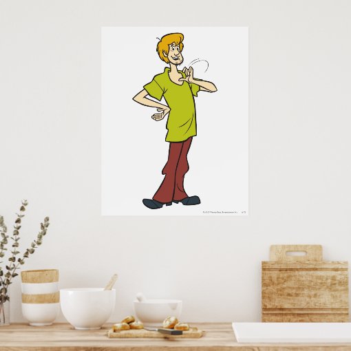 Shaggy Gesturing Poster | Zazzle