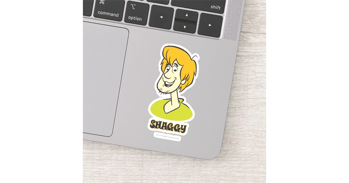 Shaggy Name Graphic Sticker | Zazzle
