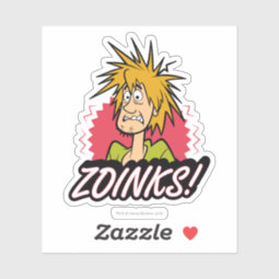 Shaggy "Zoinks!" Graphic Sticker | Zazzle