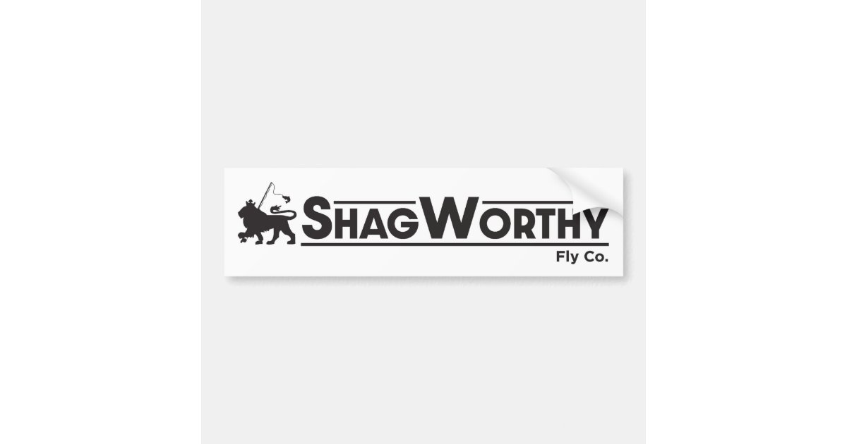 Shagworthy Fly Company Bumper Sticker | Zazzle