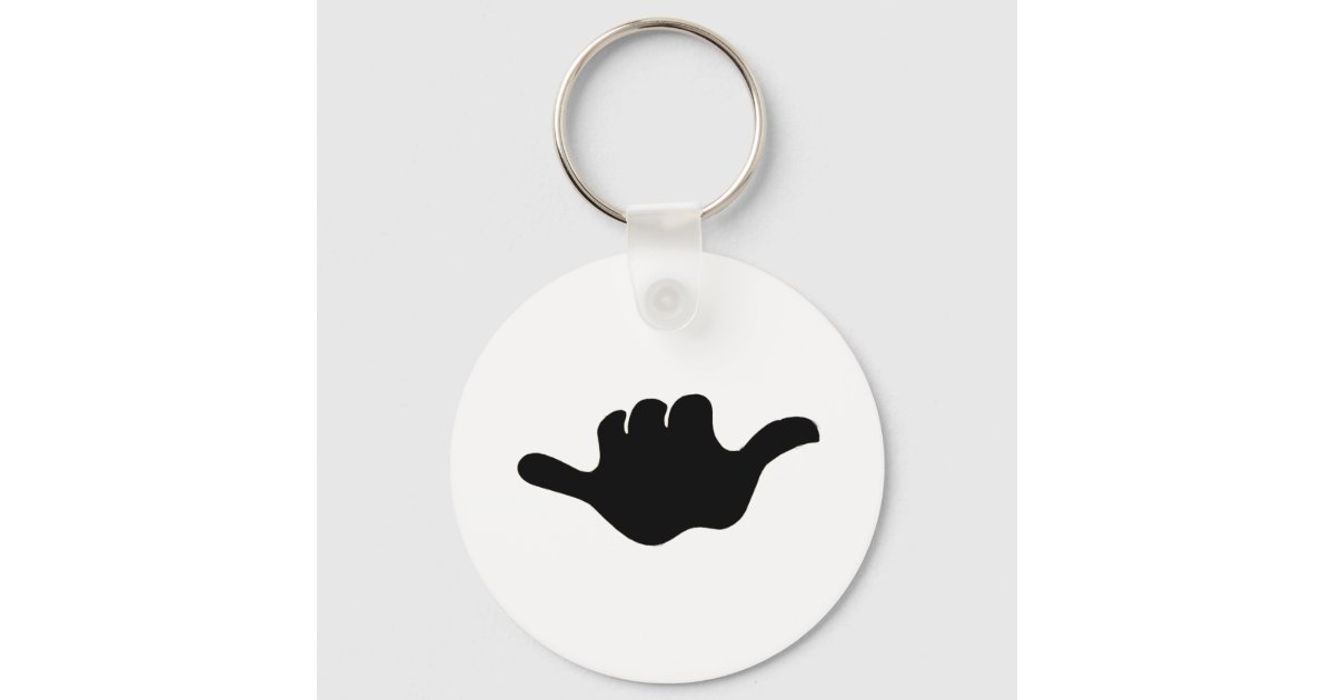 Shaka Sign Keychain | Zazzle